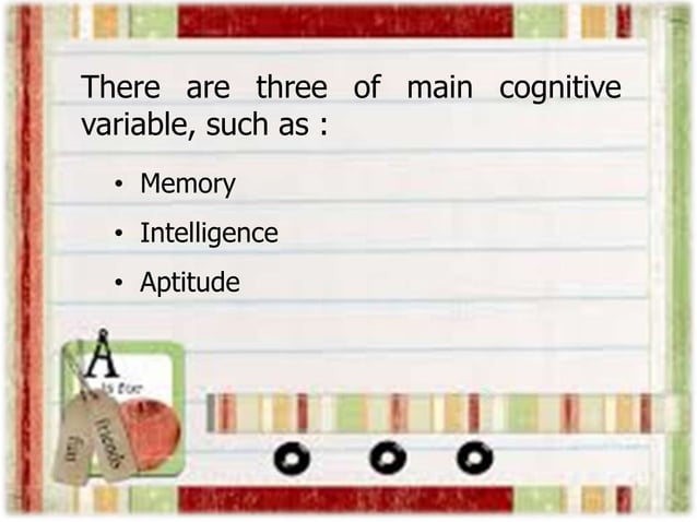 The cognitive variable - UMT | PPT