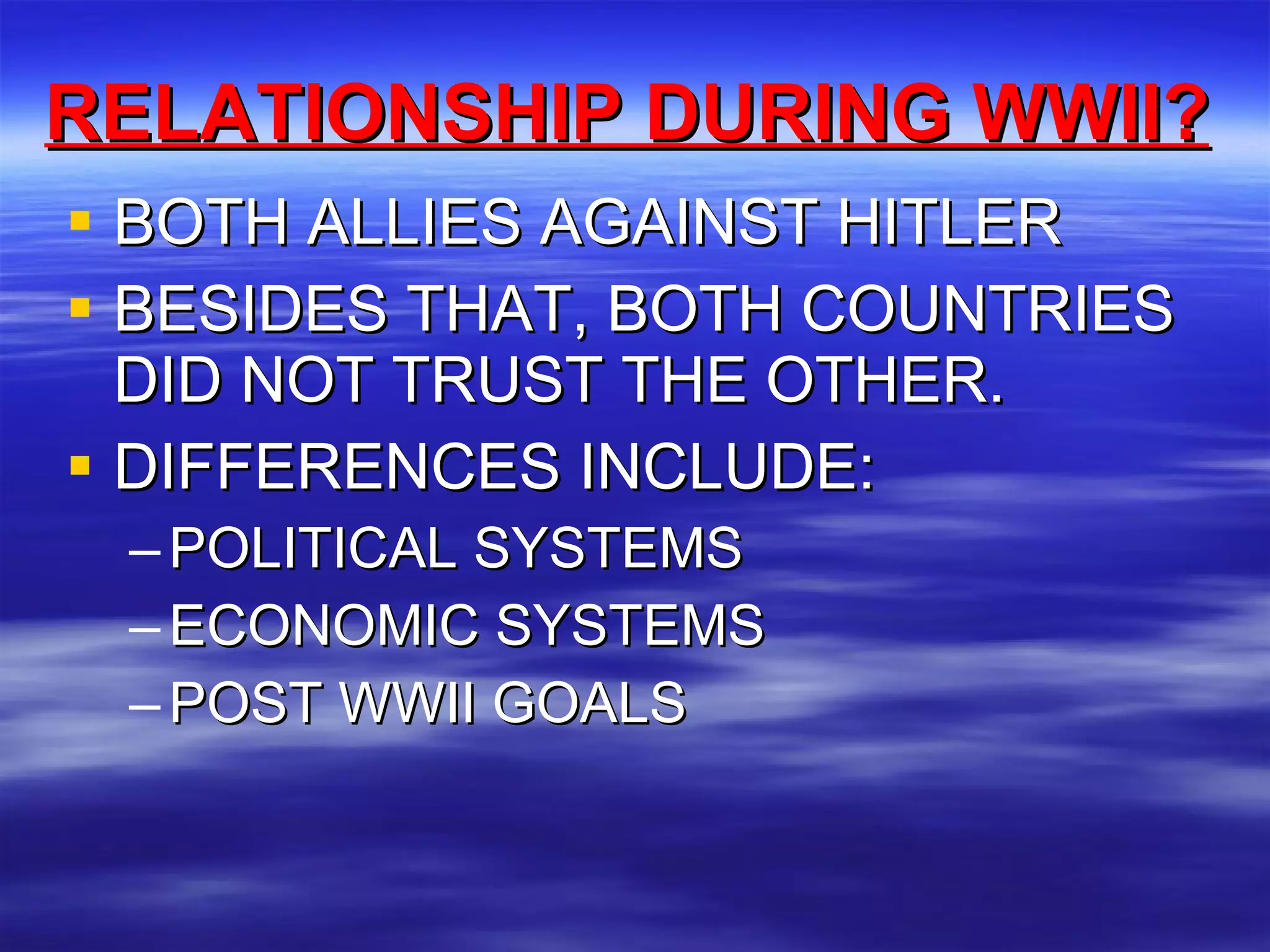 The cold war | PPT