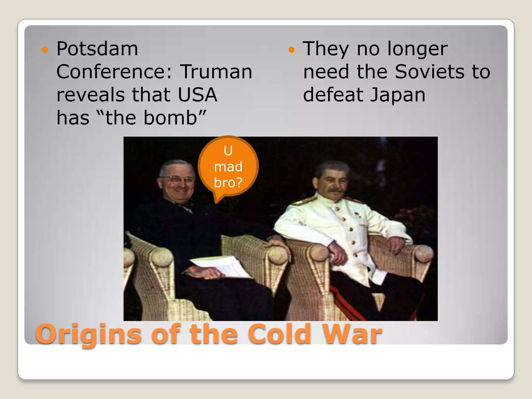 The Cold War: Origins | PPTX