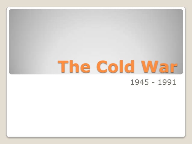 The Cold War: Origins | PPTX