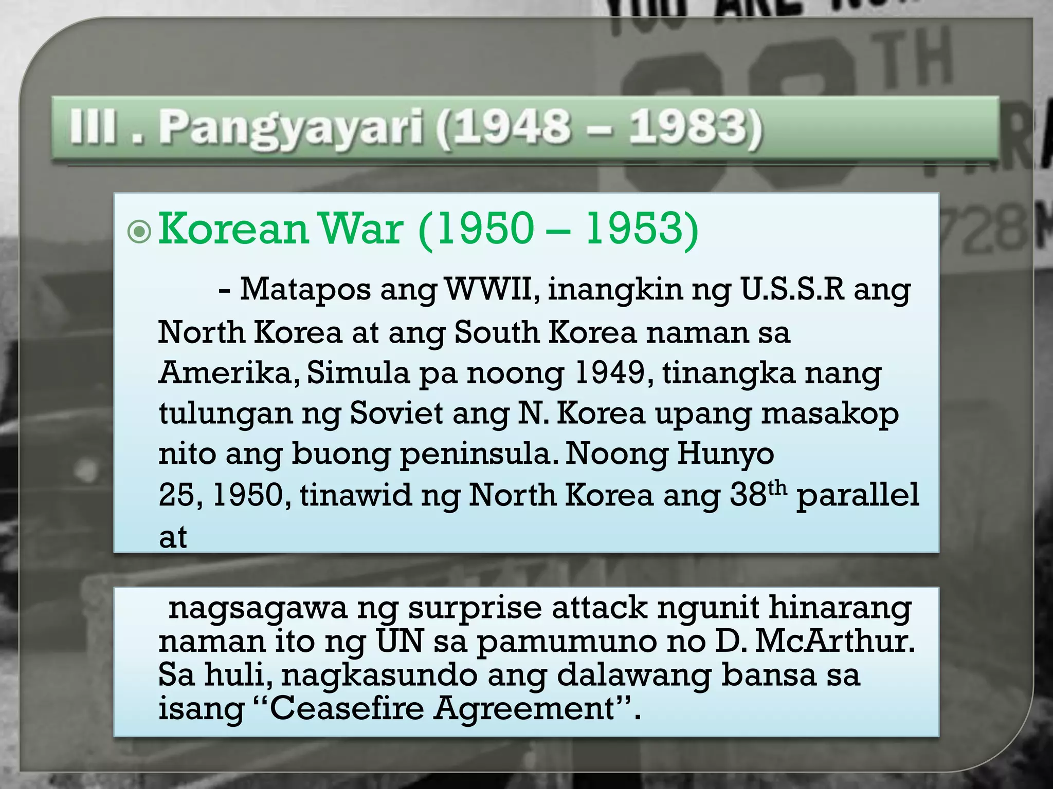 The Cold War (Tagalog) | PPTX
