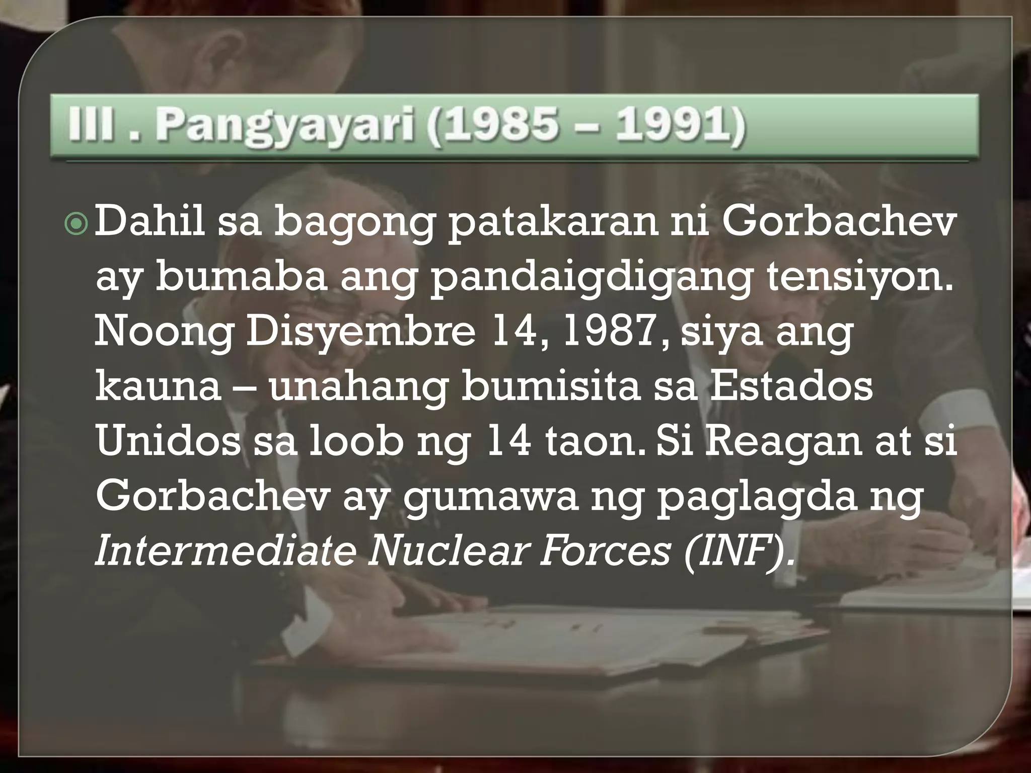The Cold War (Tagalog) | PPTX