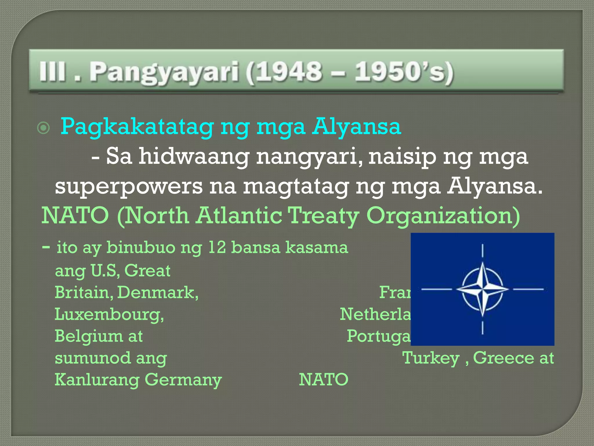 The Cold War (Tagalog) | PPTX