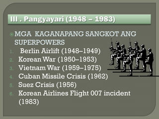 The Cold War (Tagalog) | PPTX
