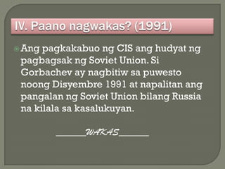 The Cold War (Tagalog) | PPTX