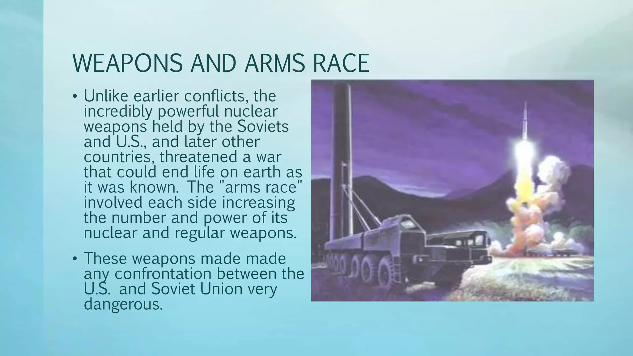PowerPoint presentation about the Cold War. | PPTX