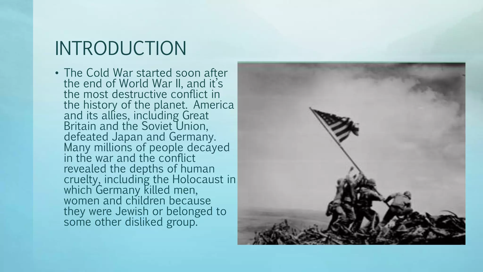 PowerPoint presentation about the Cold War. | PPTX | Death, Injury, or ...