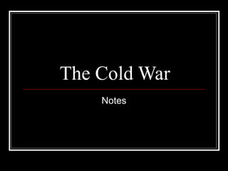 The cold war | PPT