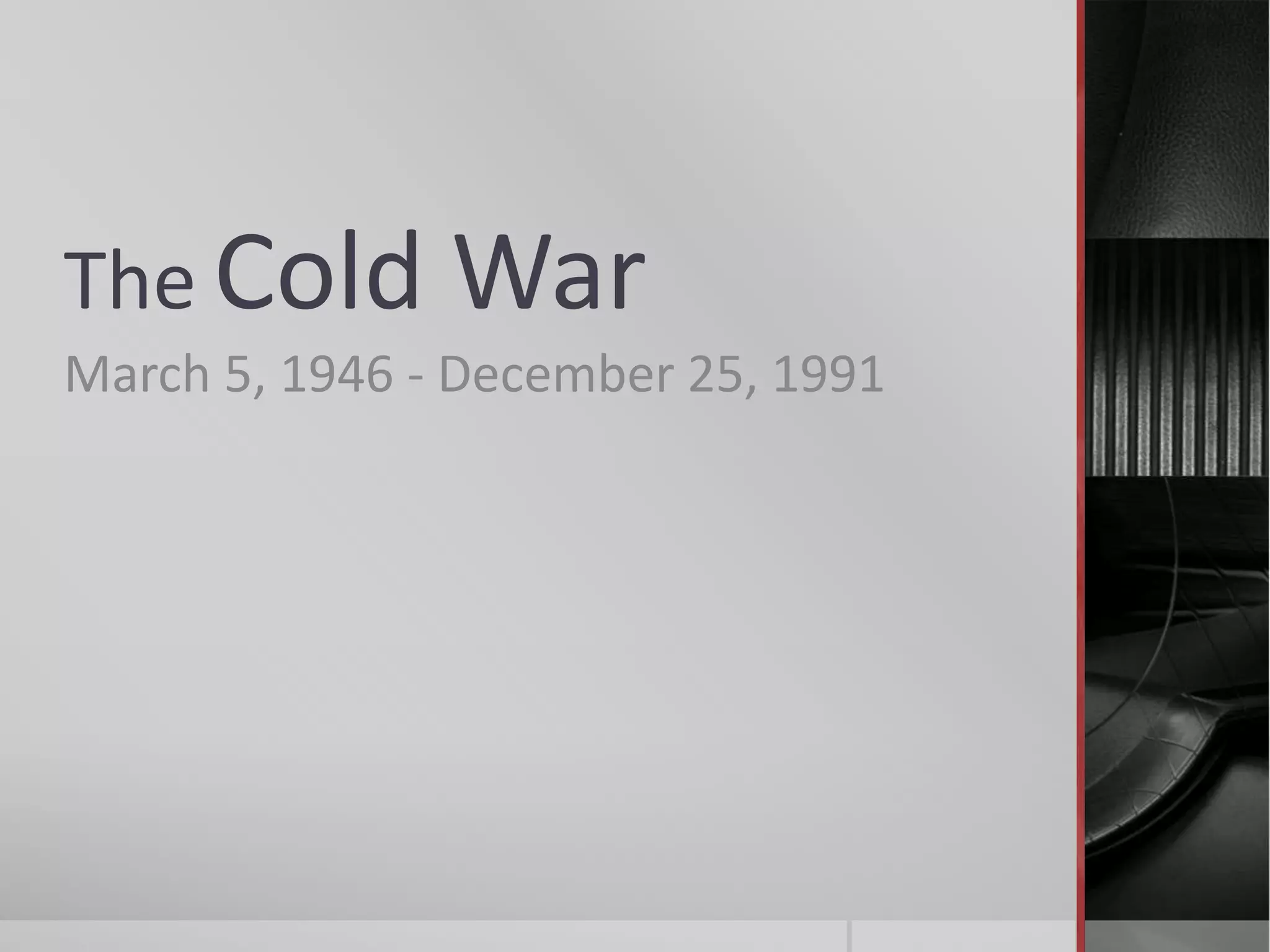 The Cold War | PPT