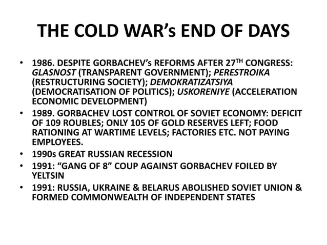 The Cold War | PPT