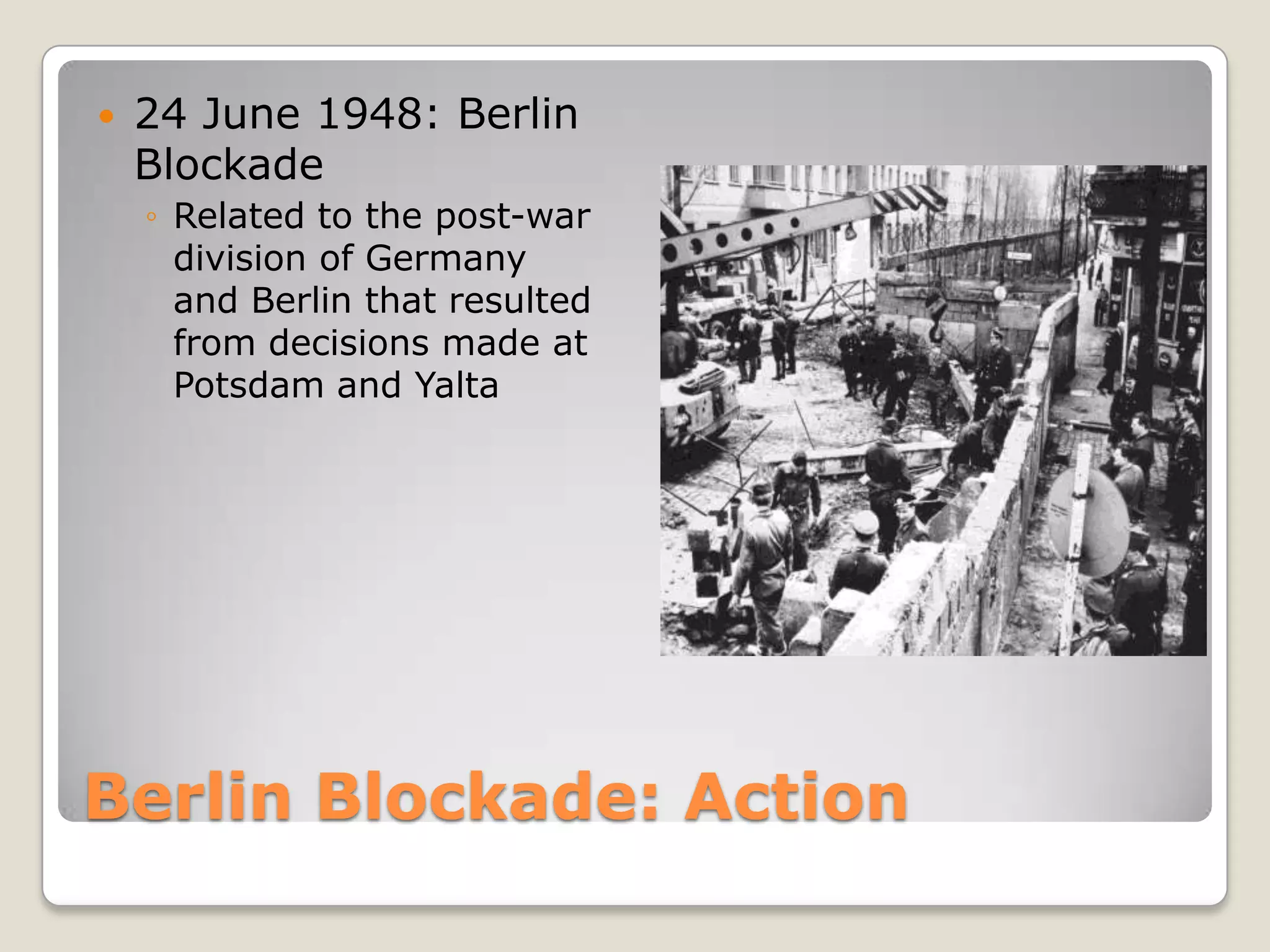 The Cold War: Actions and Reactions | PPTX