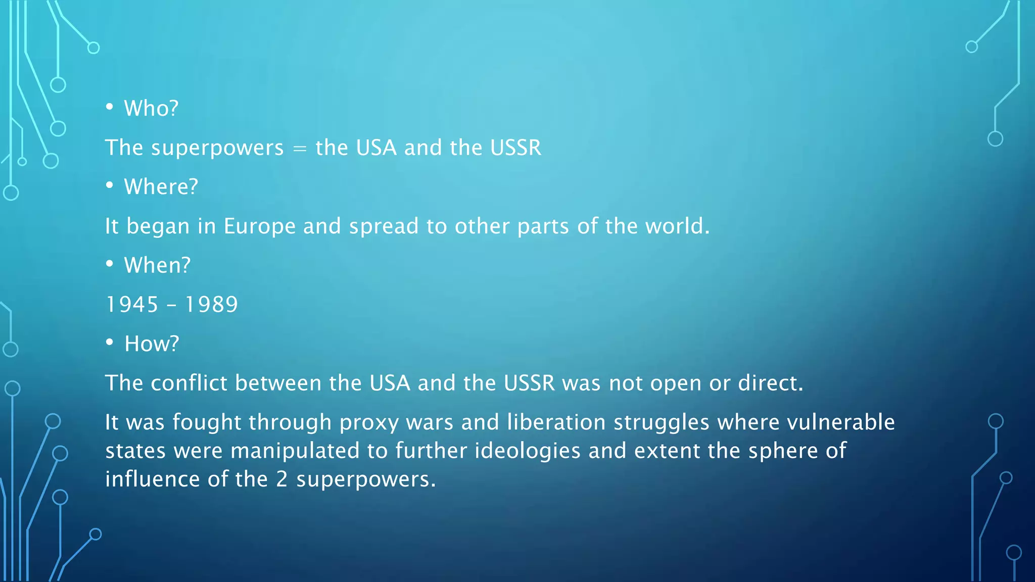 The cold war | PPT