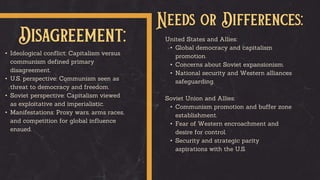 THE COLD WAR - USA X USSR ( The Soviet Union ) | PPTX