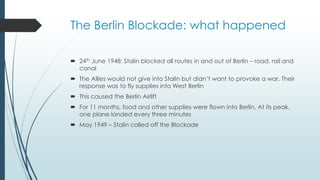 The Cold War - Causes | PPTX