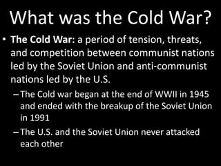 The cold war part 1 | PPT