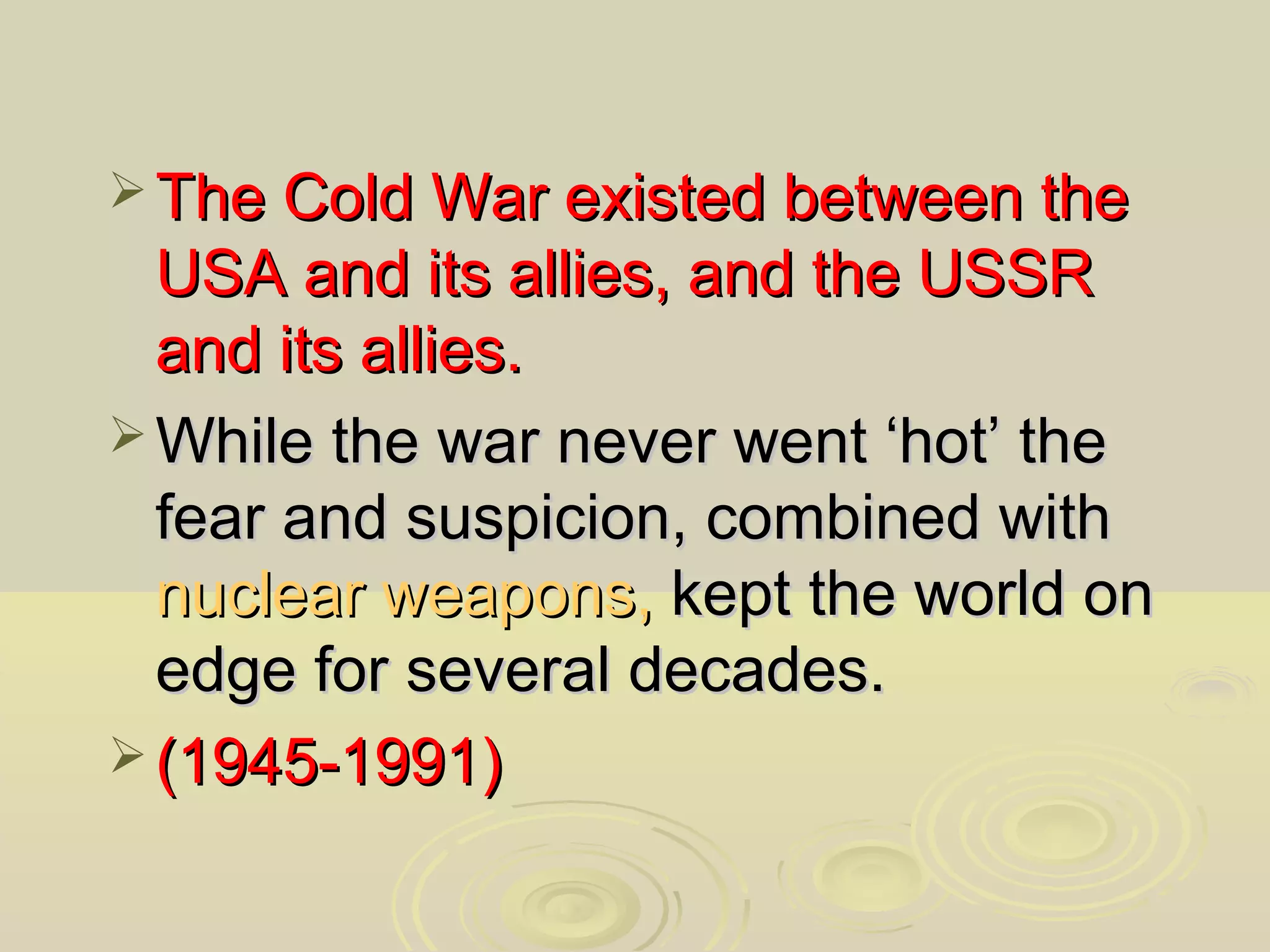 The Cold War 1945-50 | PPT