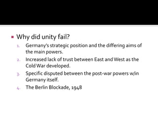 The Cold War Begins | PPTX | Europe Travel | Travel Locations