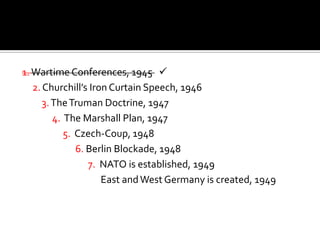 The Cold War Begins | PPTX | Europe Travel | Travel Locations