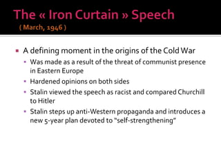 The Cold War Begins | PPTX | Europe Travel | Travel Locations