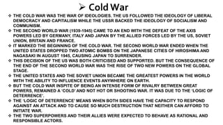 The cold war era | PPT