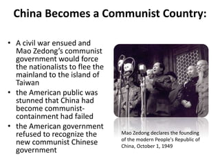 The Cold War Heats Up | PPTX