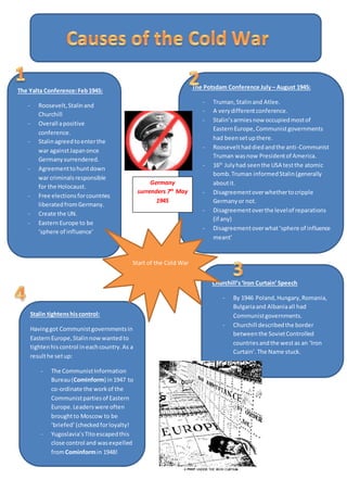 The cold war revision guide jan 2017 | PDF