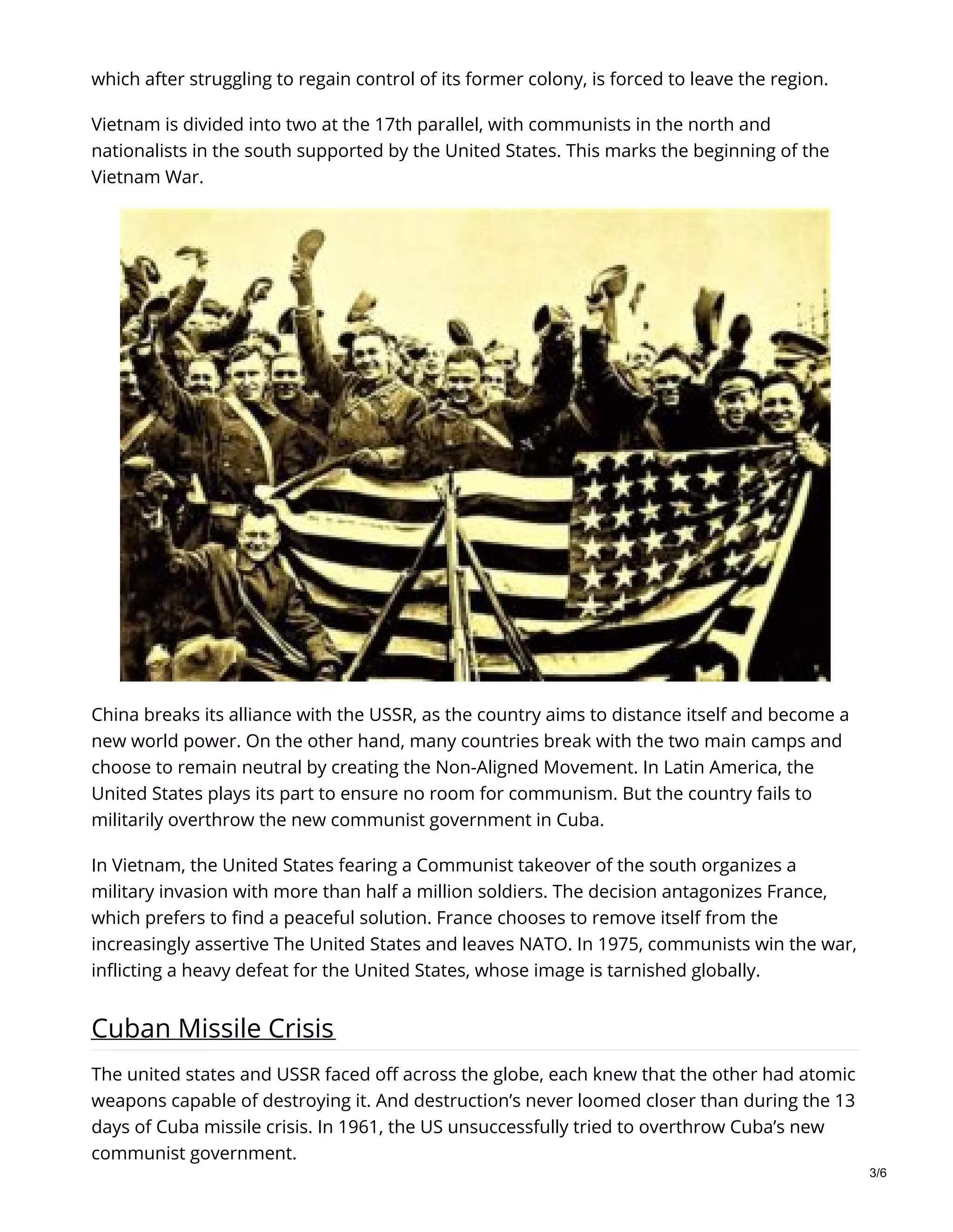 The cold war summary and facts | PDF