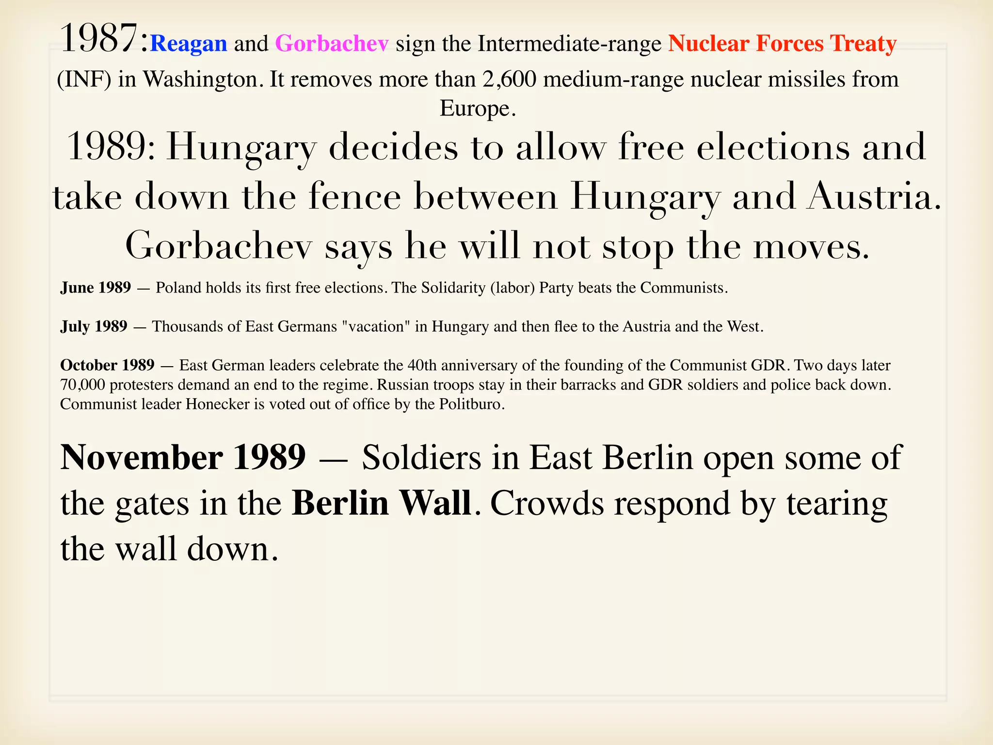 The cold war (the end) | PDF