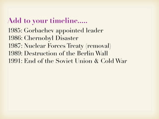 The cold war (the end) | PDF