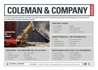 The Coleman Group - Corporate Services | PDF