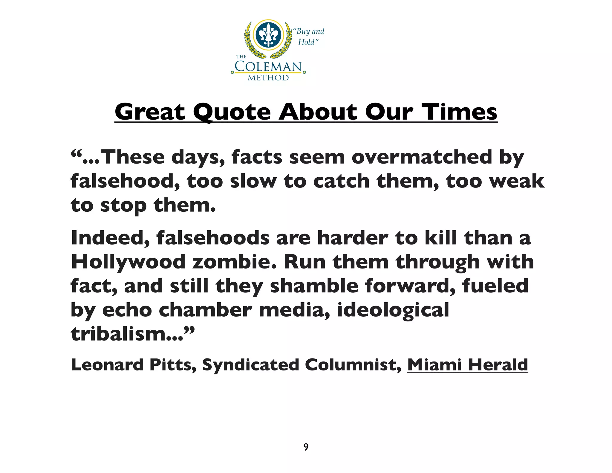 The Coleman Method | PDF | Business Accounting & Finance | Business