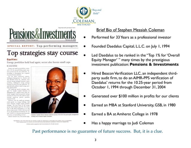 The Coleman Method | PPT