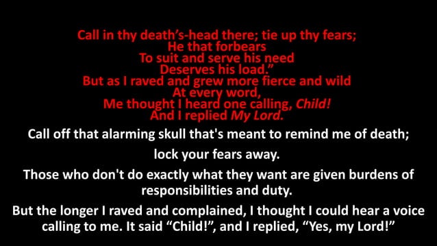 The Collar by George Herbert: Summary and Analysis | PPT