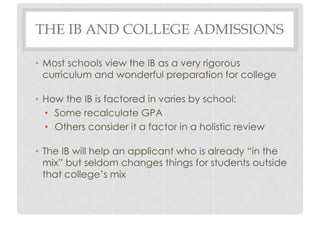 The College Admissions Process | PPT