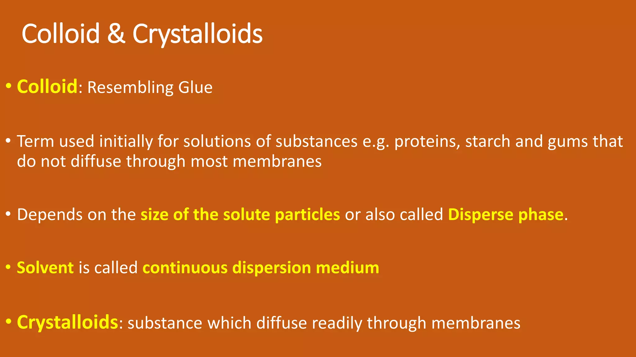 The colloidal state(biochemistry) | PPTX