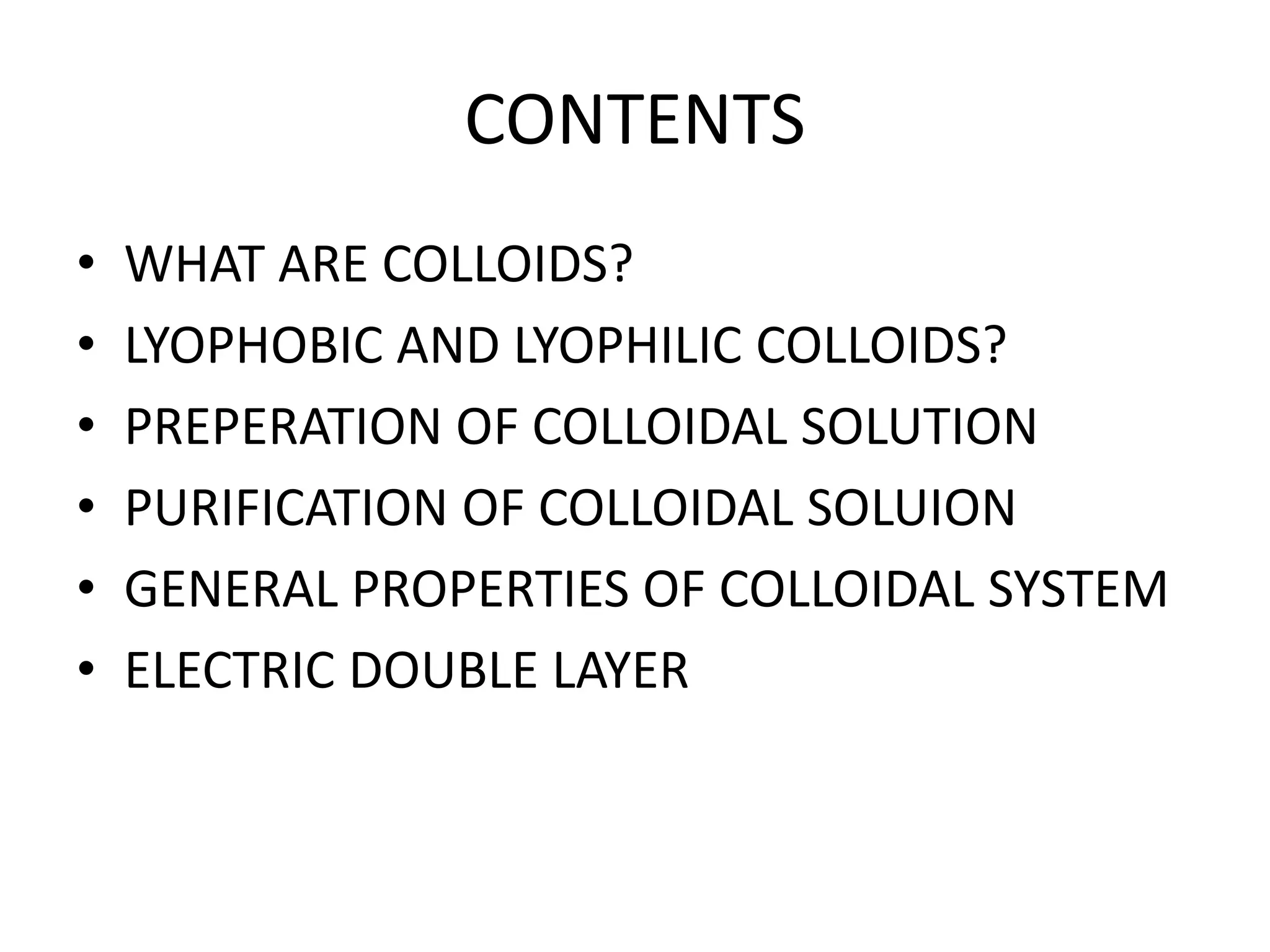 The colloidal state | PPTX