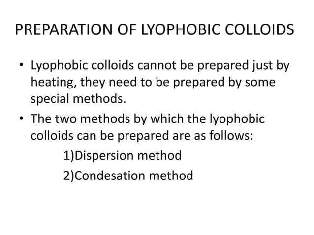 The Colloidal State Pptx