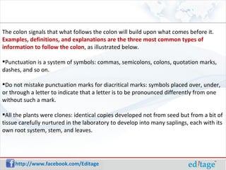 The colon to expand; the em dash to summarize | PPT | Publishing ...