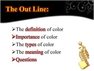 The color presentation | PPT