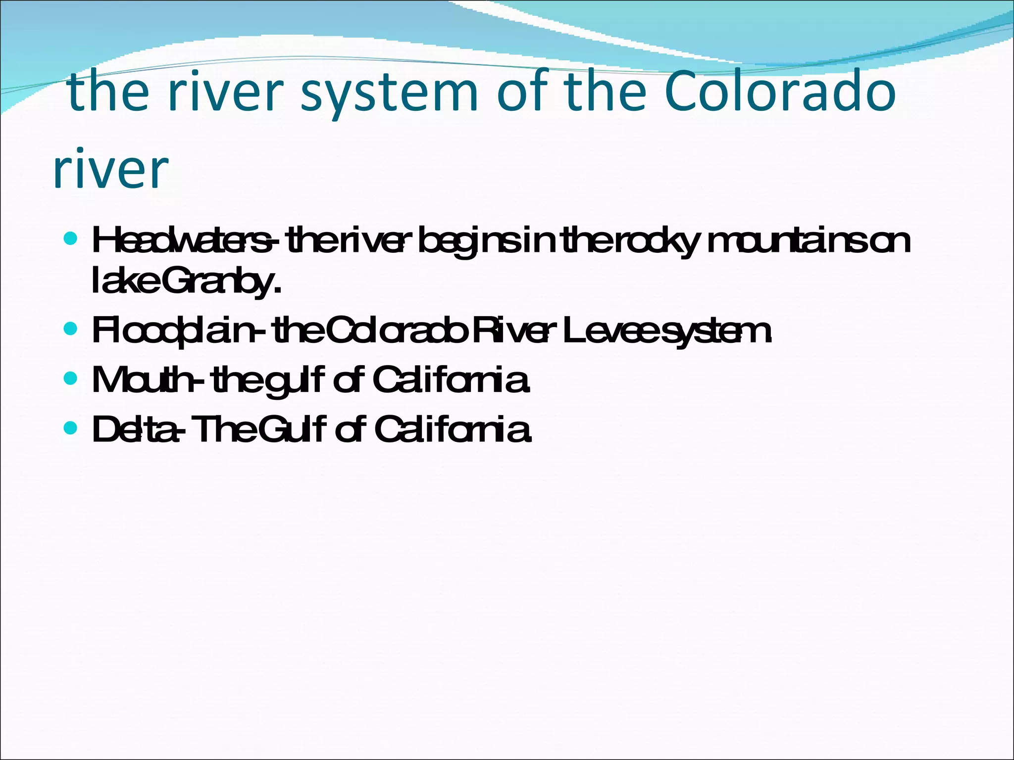 The Colorado River | PPT