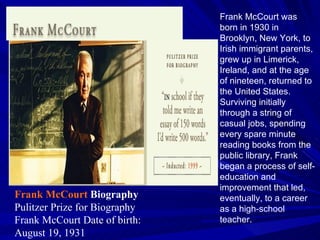 Angela's Ashes and The Color Purple | PPS