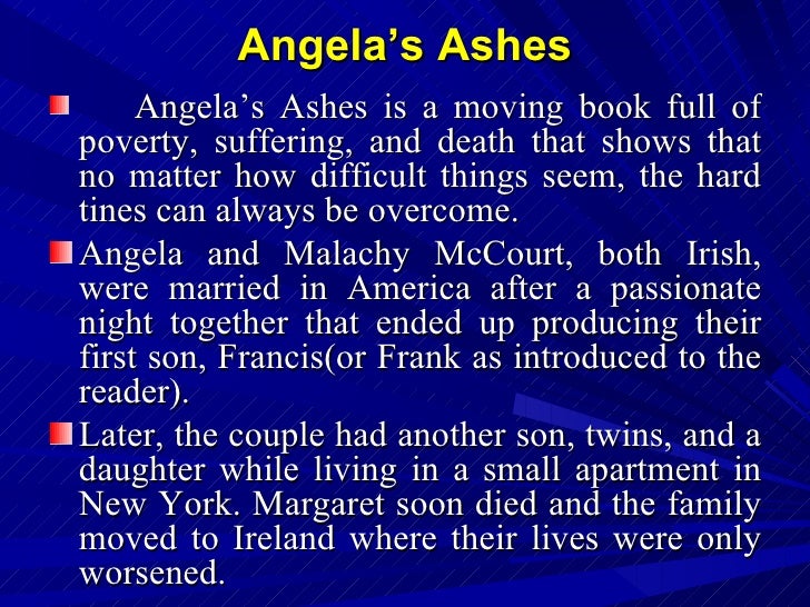 Angelas Ashes Book Summary / Books N Blogging Angela S Ashes Frank ...