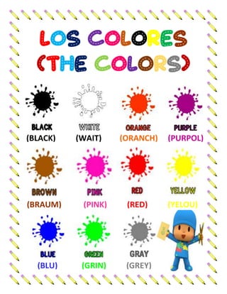 THE COLORS - LOS COLORES.pdf | Design | Fine Art