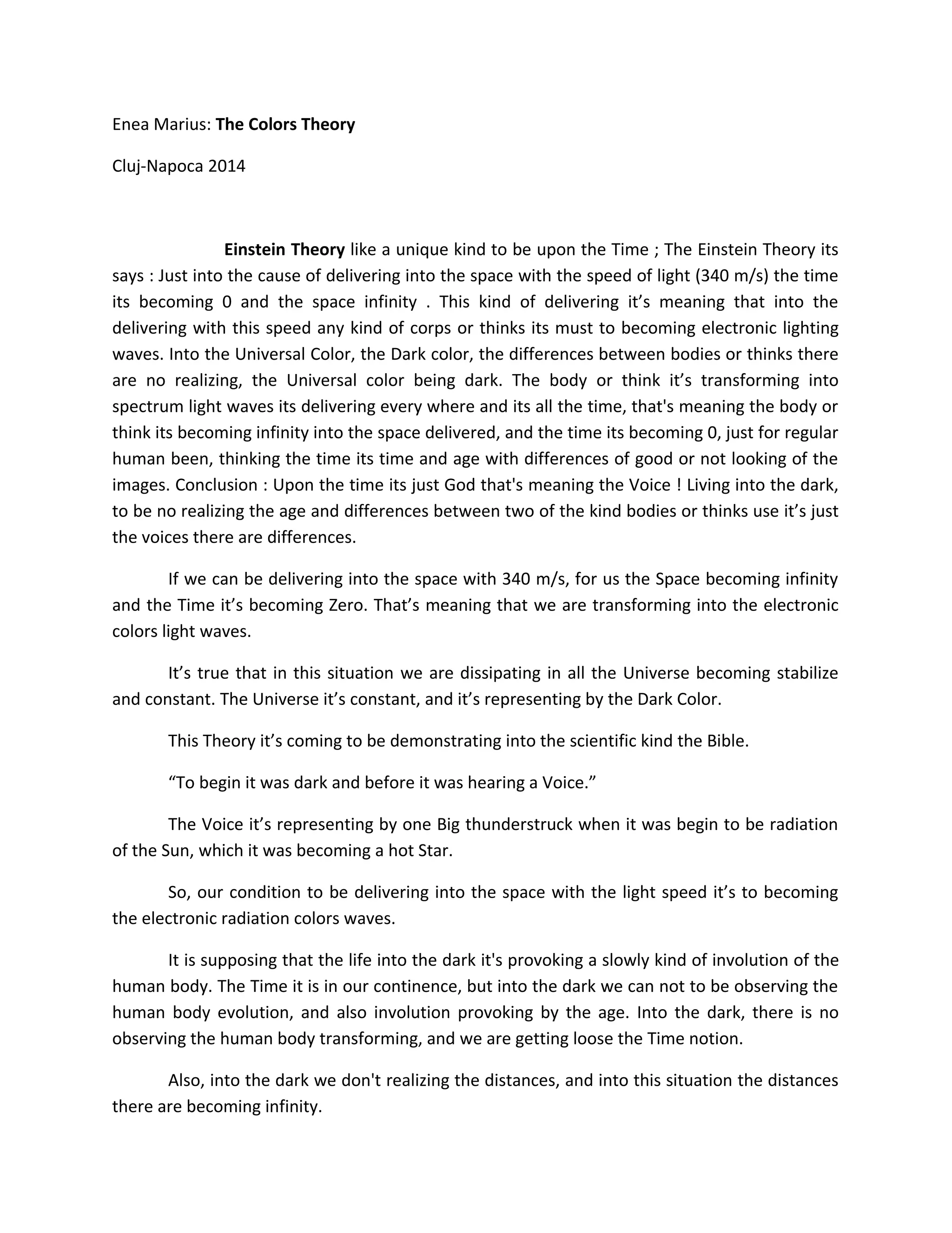 The colors theory | PDF