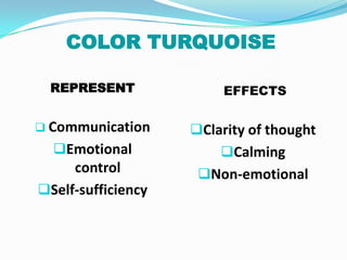 The color turquoise | PPT