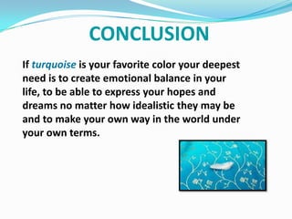The color turquoise | PPT