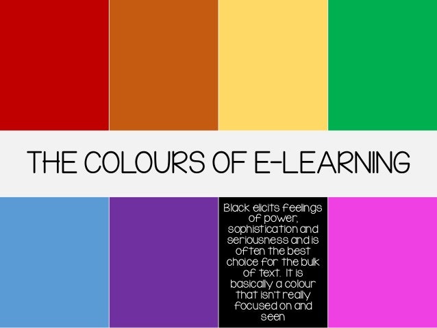 The Colours of e-Learning