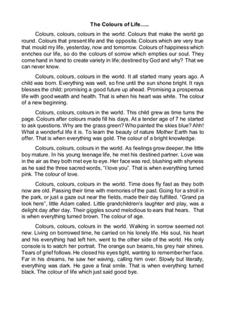 The colours of life 2 | PDF