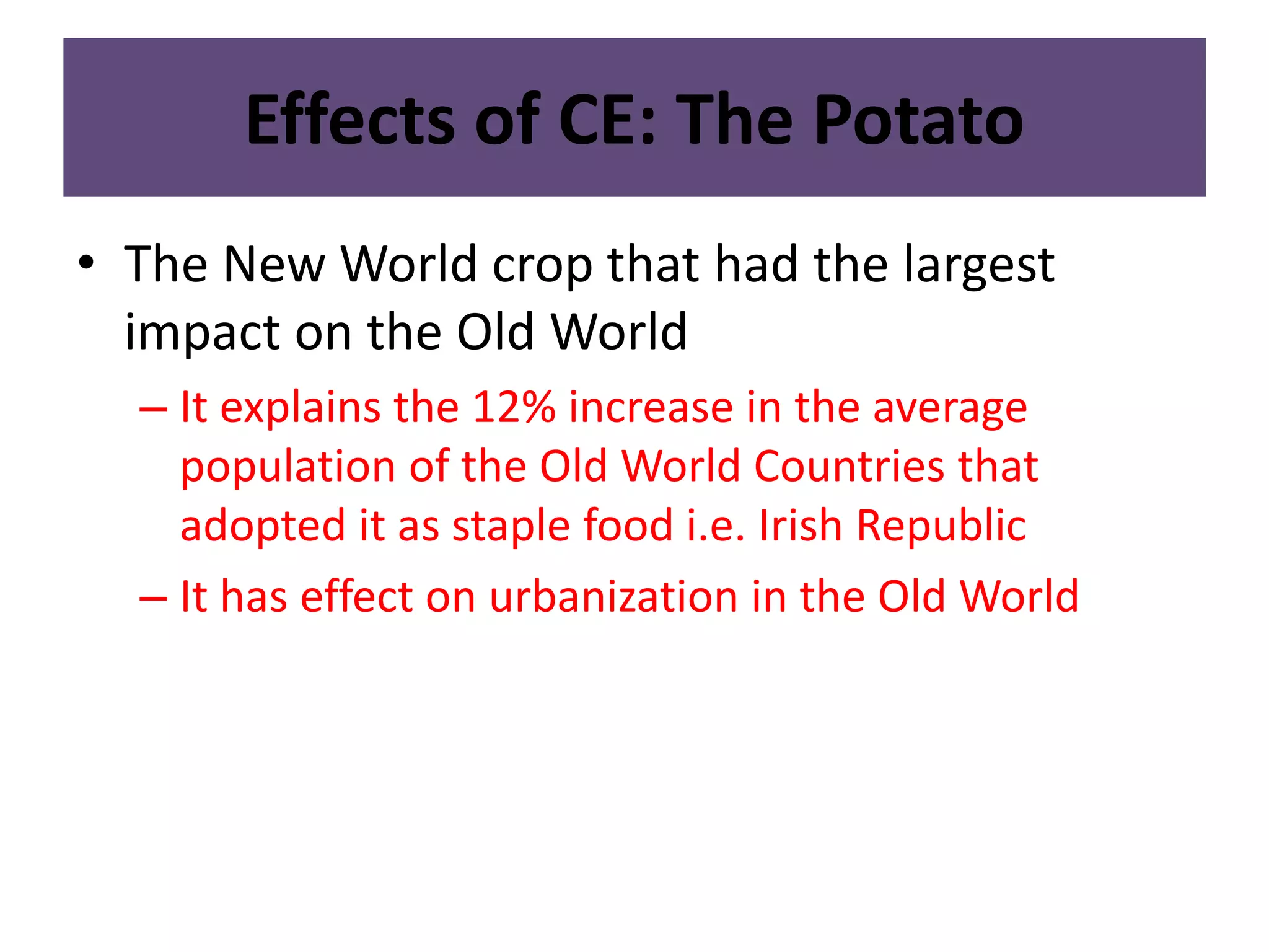 The columbian exchange | PPTX