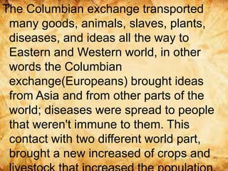 The Columbian Exchange | PPTX